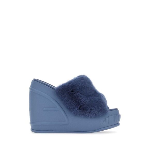 Fendi | Shoes | Fendi Air Force Blue Mink Mules | Poshmark